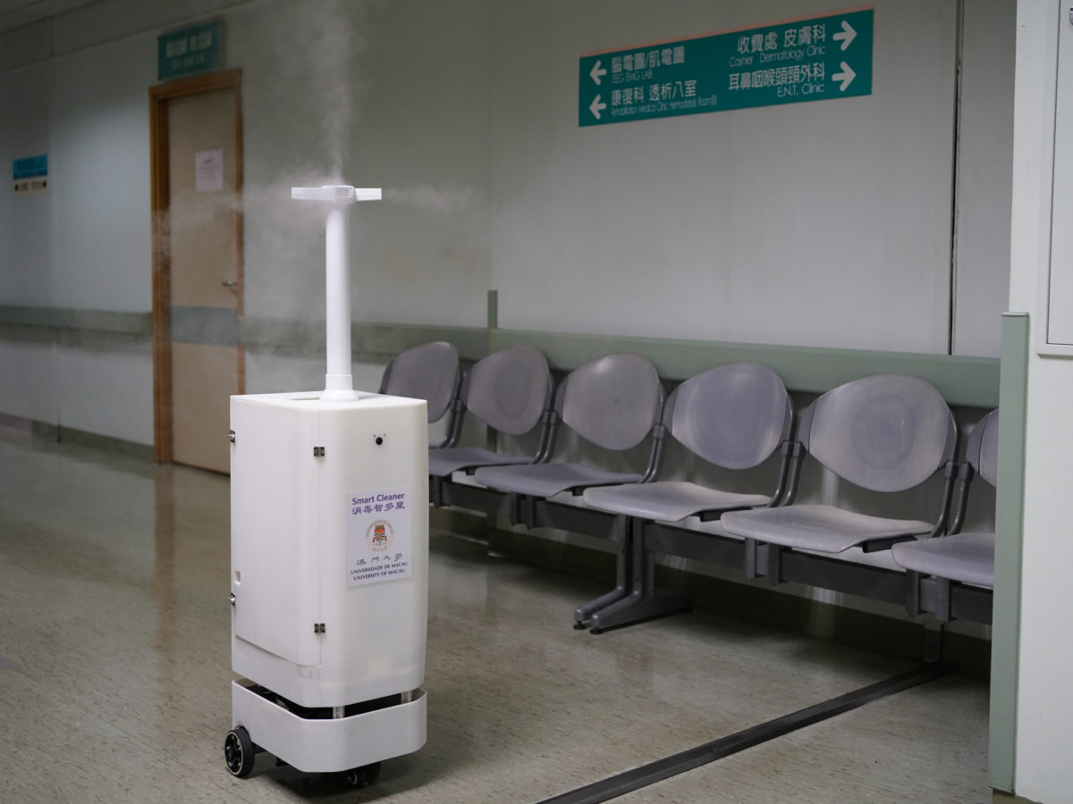 UM developed intelligent disinfection robot helps fight the epidemic ...