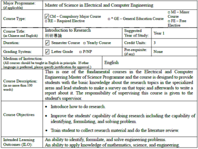 MSc Course List – Faculty of Science and Technology | University of Macau
