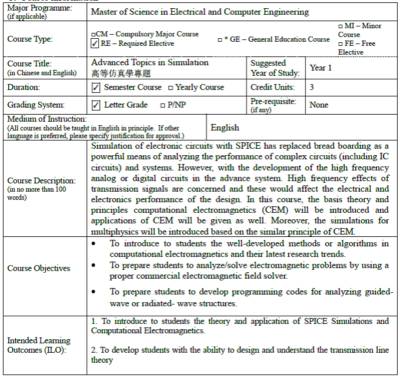MSc Course List – Faculty of Science and Technology | University of Macau