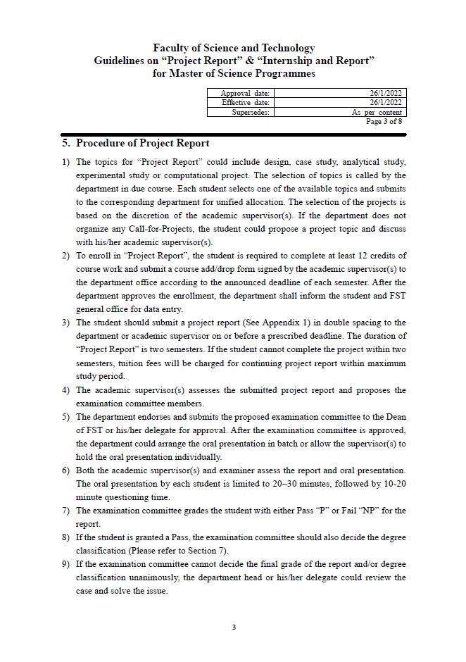 Guidelines for FST Project Report – IOT – Faculty of Science and ...