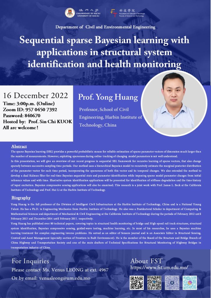 Sequential sparse Bayesian learning with applications in structural system identification and ...