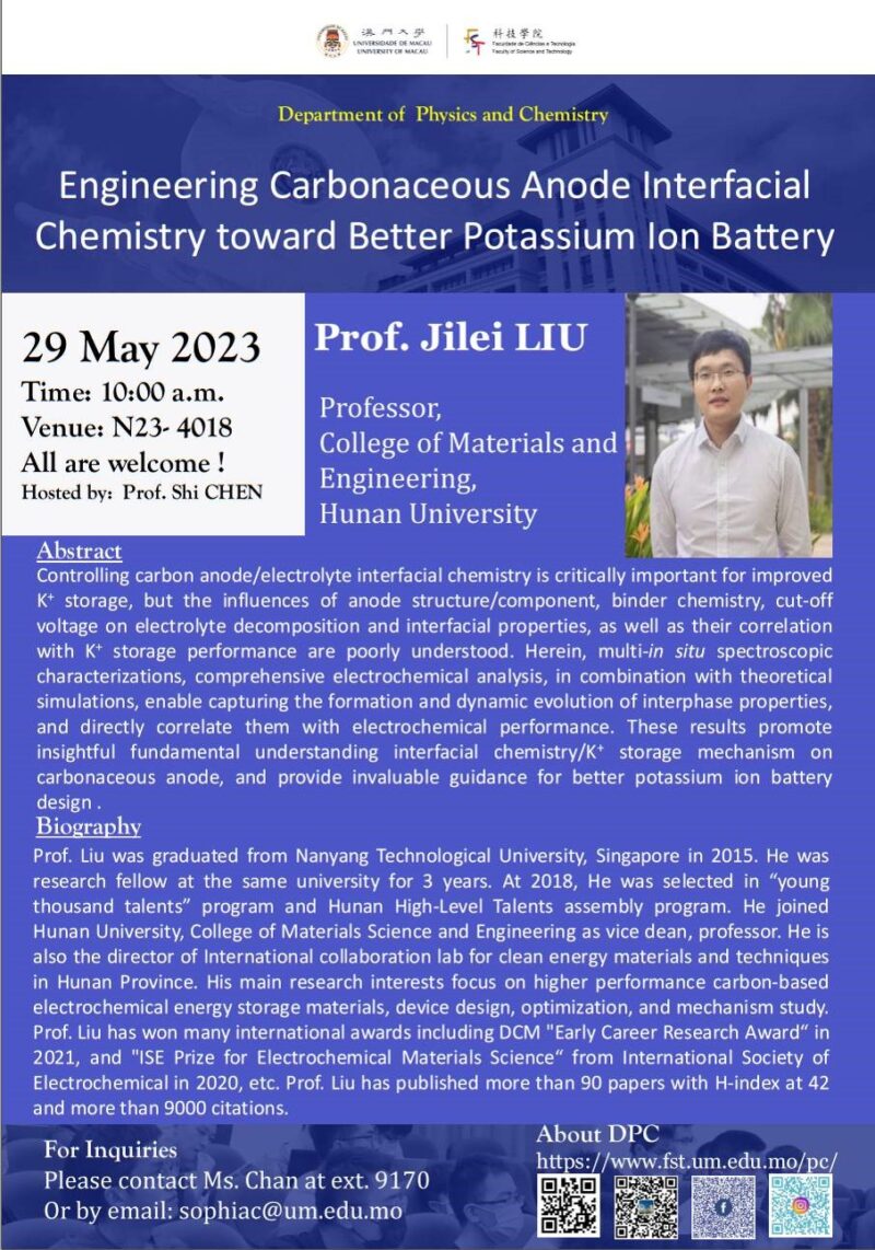 Engineering Carbonaceous Anode Interfacial Chemistry toward Better Potassium Ion Battery ...