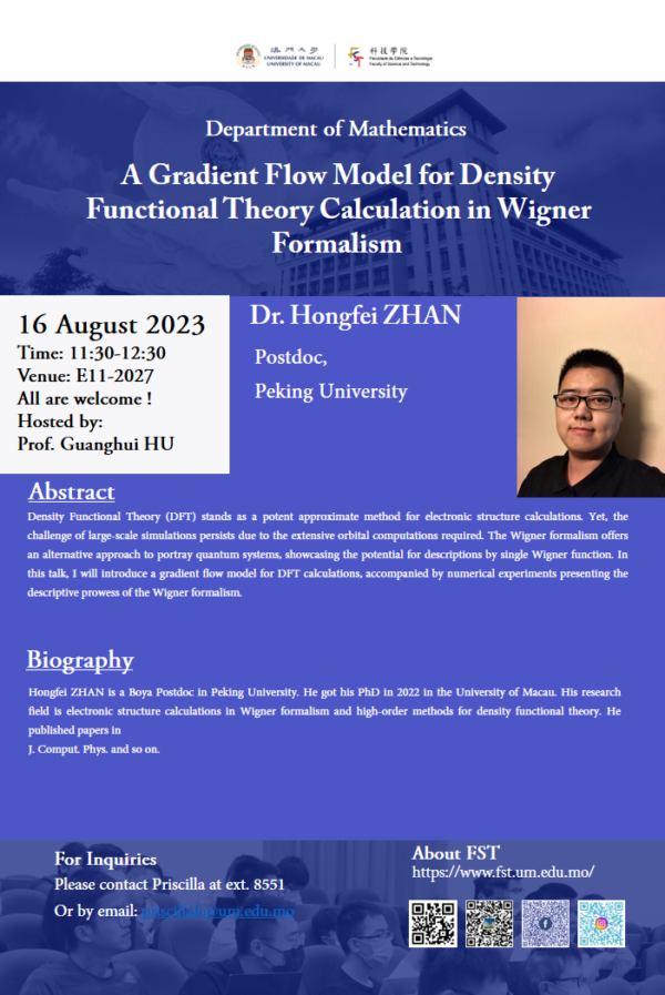 A Gradient Flow Model for Density Functional Theory Calculation in ...