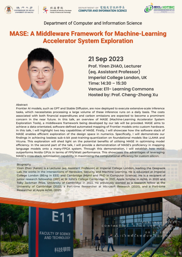 MASE: A Middleware Framework for Machine-Learning Accelerator System ...