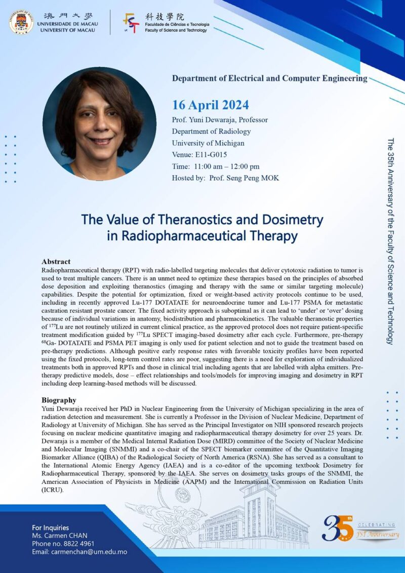 The Value of Theranostics and Dosimetry in Radiopharmaceutical Therapy – Faculty of Science and ...