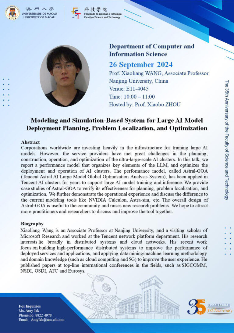 Modeling and Simulation-Based System for Large AI Model Deployment ...