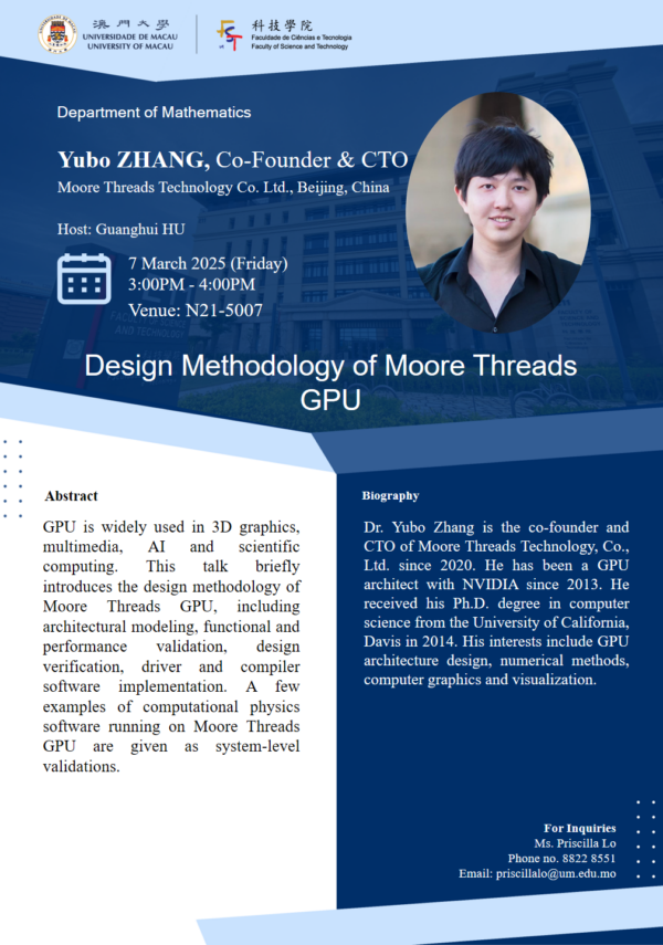 Design Methodology of Moore Threads GPU – Faculty of Science and ...