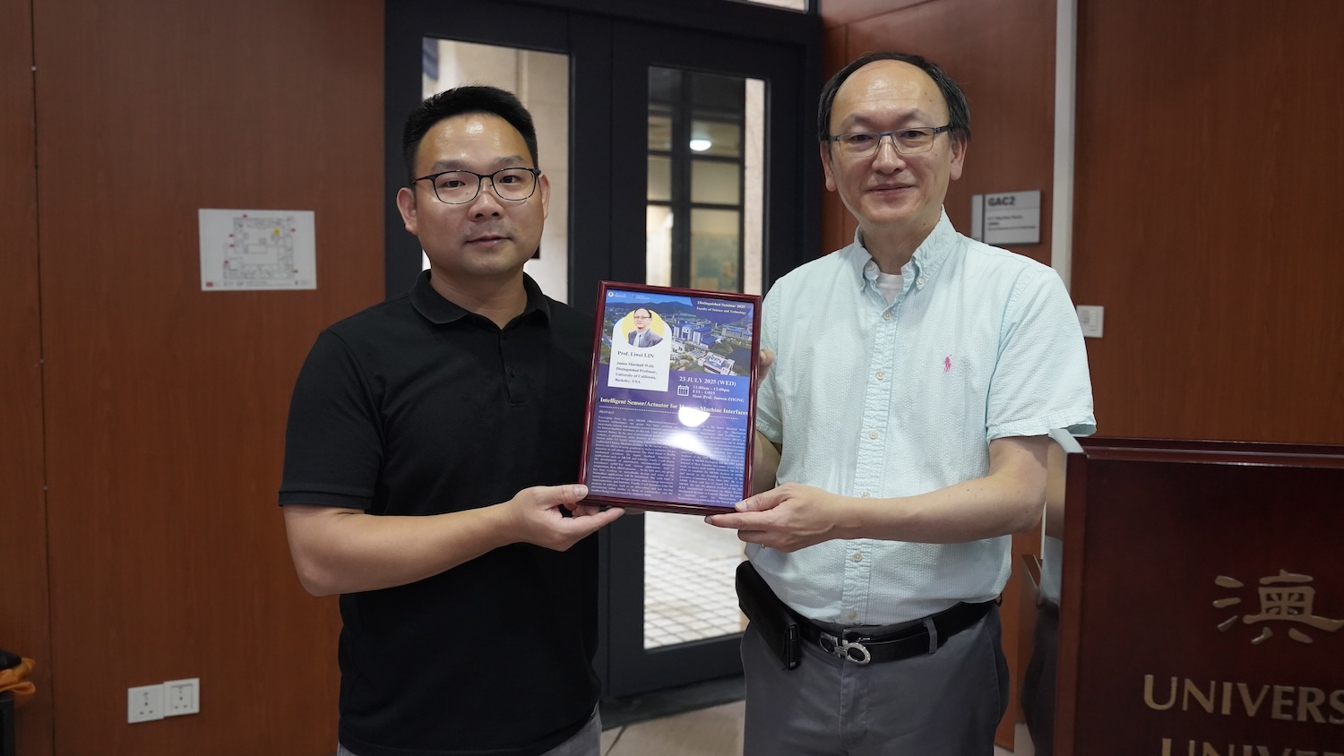 Distinguished Seminar of Faculty of Science and Technology ...